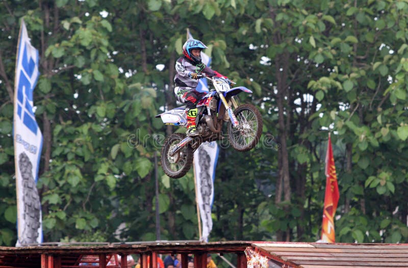 Trial game editorial image. Image of tree, racing, endurocross - 63545515