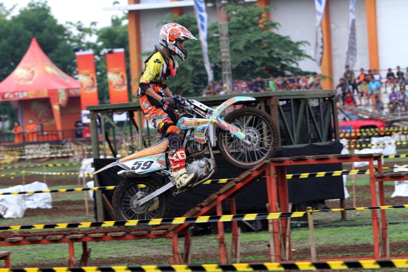 Trial game editorial stock photo. Image of competed, java - 63545558