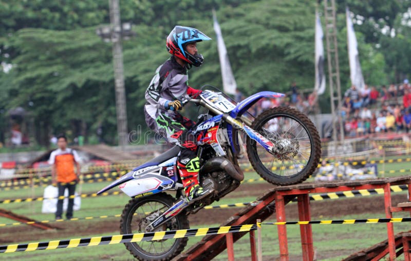 Trial game editorial stock photo. Image of tree, motorcycling - 63545638