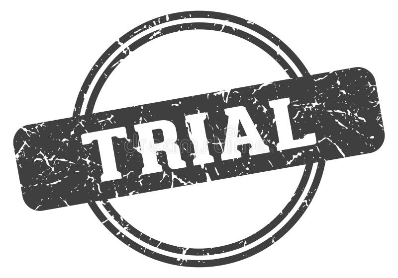 Trial stamp stock vector. Illustration of graphic, insignia - 347664430