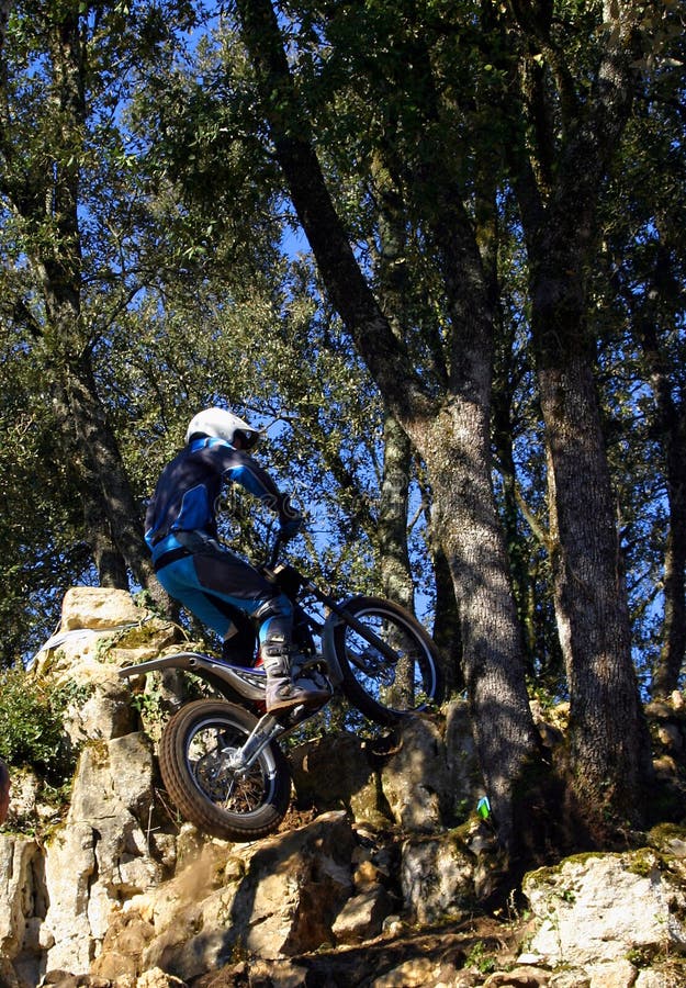 Trials Motor Bike Rider stock image. Image of competitor - 2219143