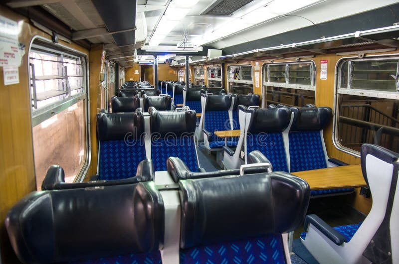 Trian cabin interior stock photo. Image of corridor, city - 41922404