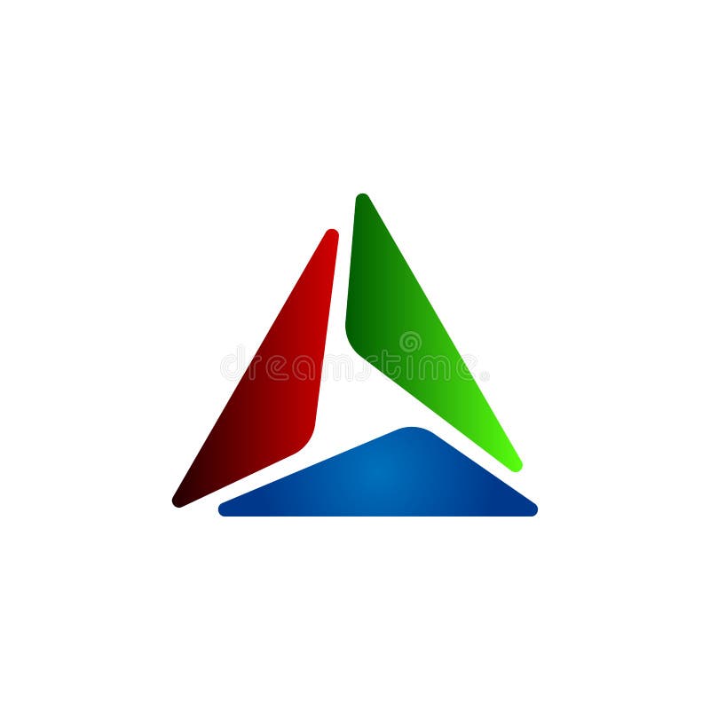 Triangel Logo Design vektor illustrationer. Illustration av utformning ...