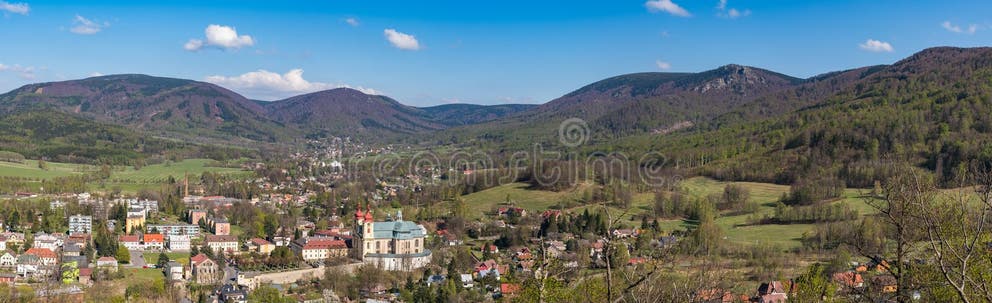 Triangl Viewpoint Alias Hermits Stone Above Hejnice Stock Photo - Image ...