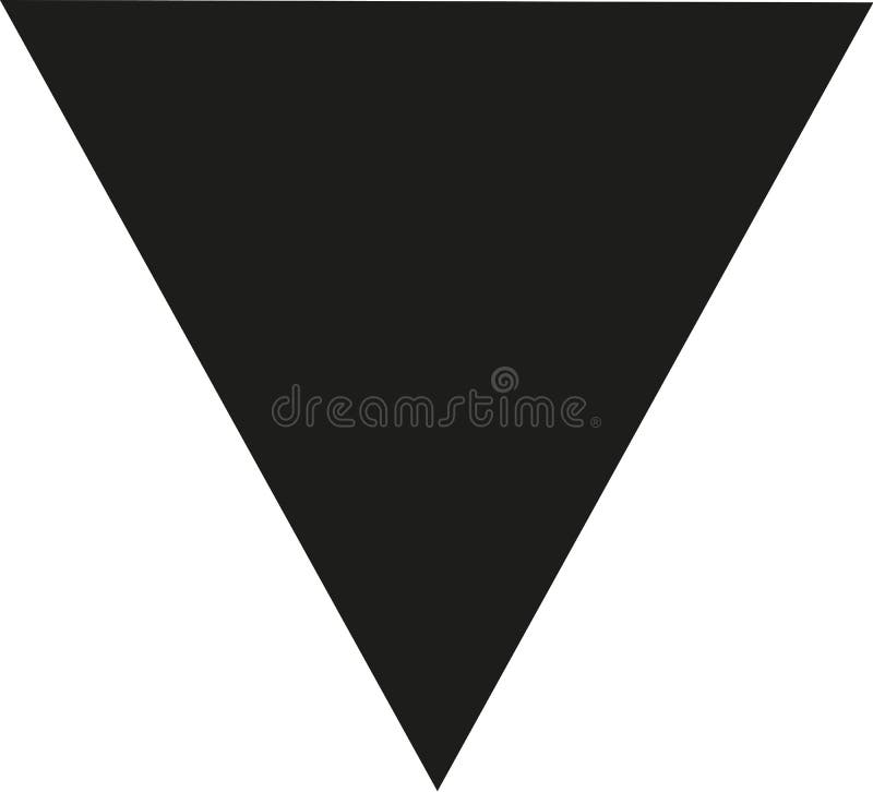 Triangle à l'envers illustration de vecteur. Illustration du down ...