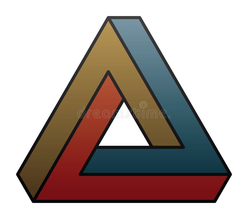 Triangle stock vector. Illustration of three, dimension - 19001607