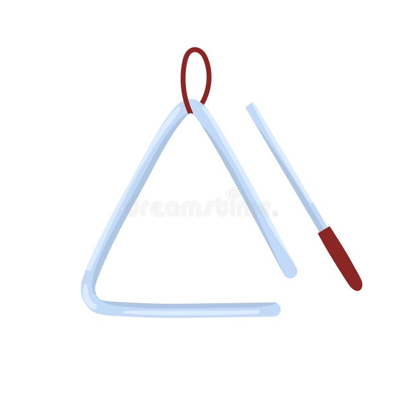 Triangle Musical Instrument. Vector Drawing Stock Vector - Illustration ...