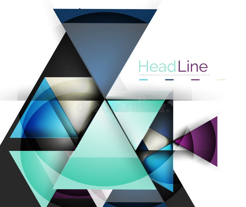 Triangle Abstract Background Stock Vector - Illustration of shape ...