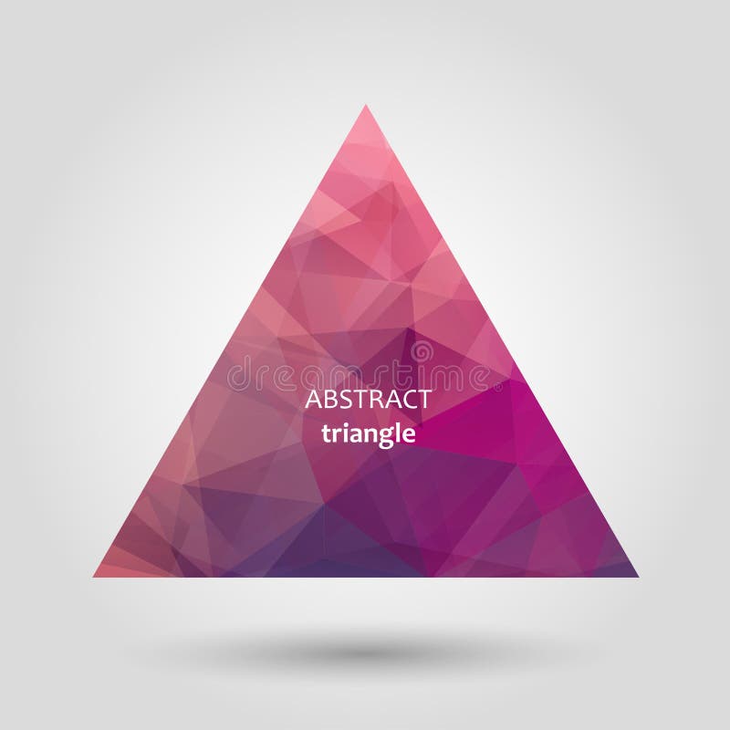 Triangle abstract icon stock vector. Illustration of template - 62733740