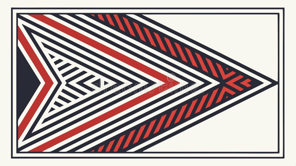 Triangle Arrow Design, Directional Symbol and Pointer Illustration ...