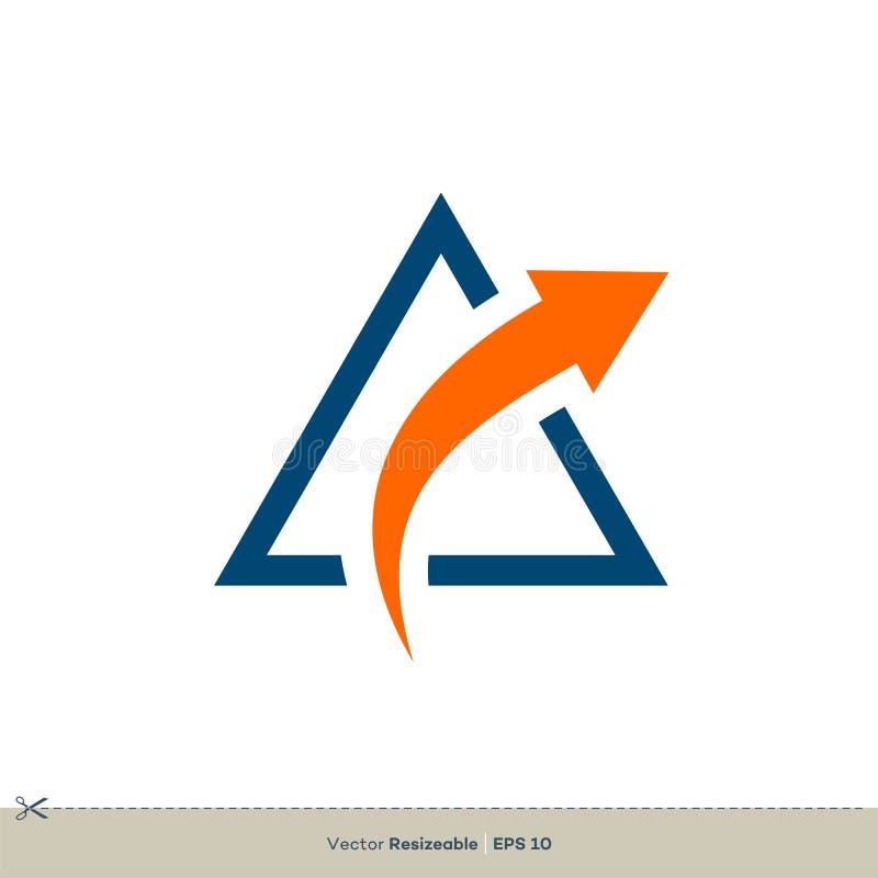 Triangle and Arrow Logo Template Illustration Design. Vector EPS 10 ...