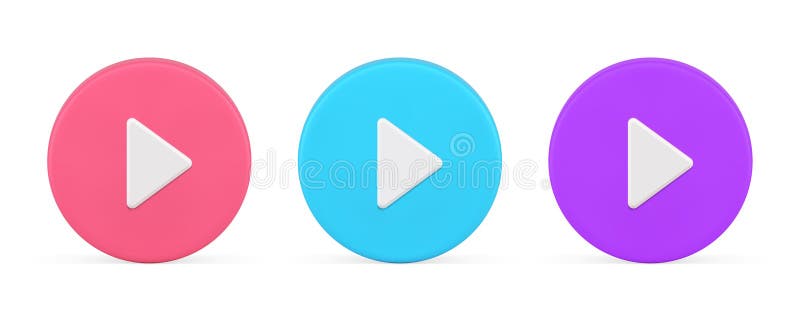 Triangle Arrow Play Button Circle Badge Audio Video Multimedia Content ...