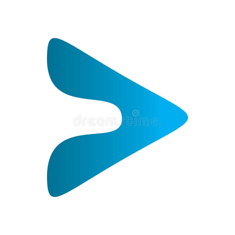 Triangle Arrow Play Logo Design Stock Illustration - Illustration of ...