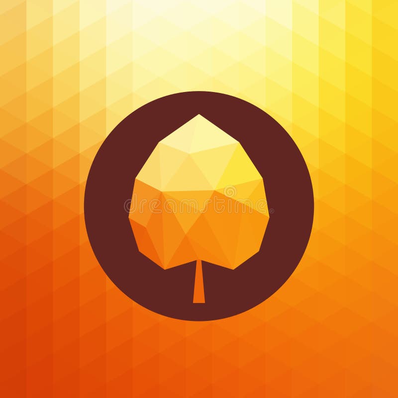 Triangle Autumn Leaf Abstract Vector Background Stock Vector ...