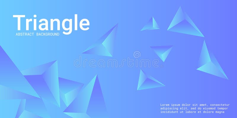 Triangle Background. Abstract Composition of Triangular Crystals Stock ...