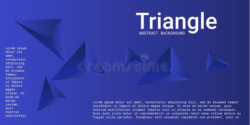 Triangle Background. Abstract Composition of Triangular Pyramids Stock ...