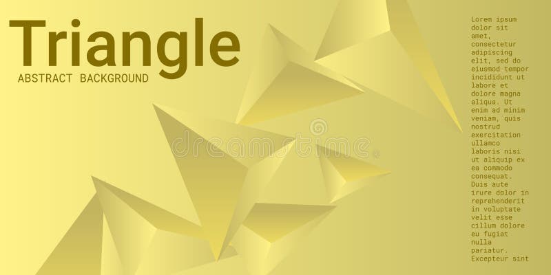 Triangle Background. Abstract Composition of Triangular Pyramids Stock ...