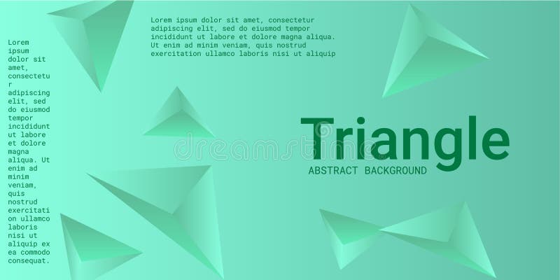 Triangle Background. Abstract Composition of Triangular Pyramids Stock ...