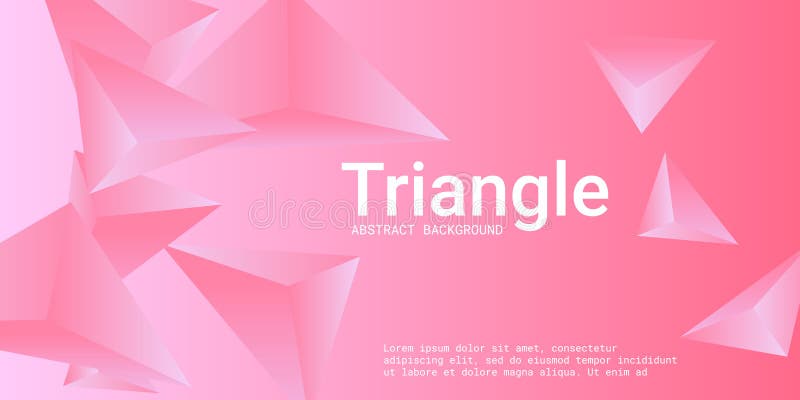 Triangle Background. Abstract Composition of Triangular Pyramids Stock ...