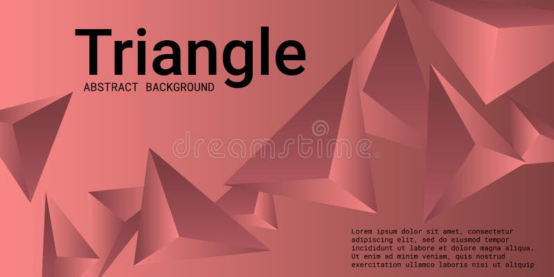 Triangle Background. Abstract Composition of Triangular Pyramids Stock ...
