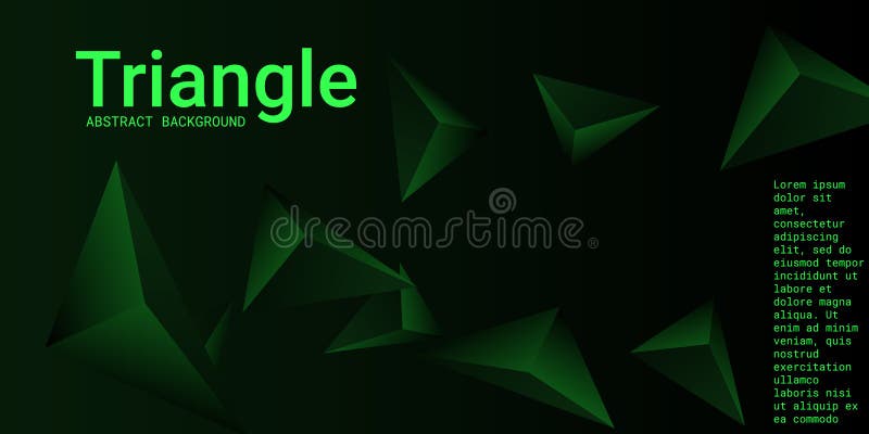 Triangle Background. Abstract Composition of Triangular Pyramids Stock ...