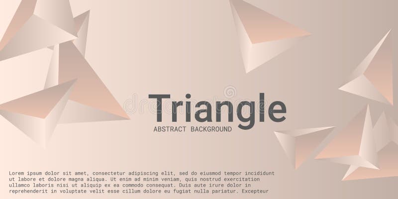 Triangle Background. Abstract Composition of Triangular Pyramids Stock ...