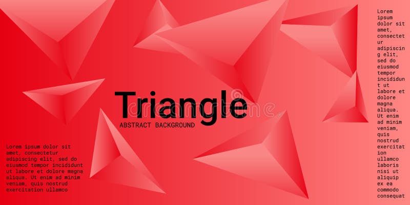 Triangle Background. Abstract Composition of Triangular Pyramids Stock ...