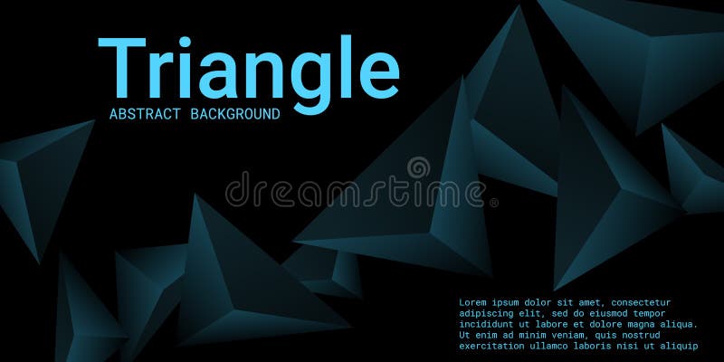 Triangle Background. Abstract Composition of Triangular Pyramids Stock ...