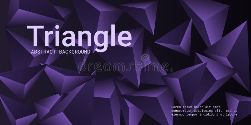 Triangle Background. Abstract Composition of Triangular Pyramids Stock ...