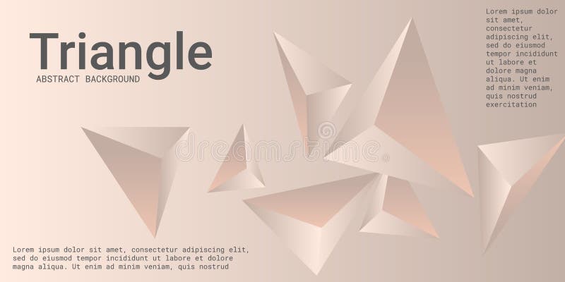 Triangle Background. Abstract Composition of Triangular Pyramids Stock ...