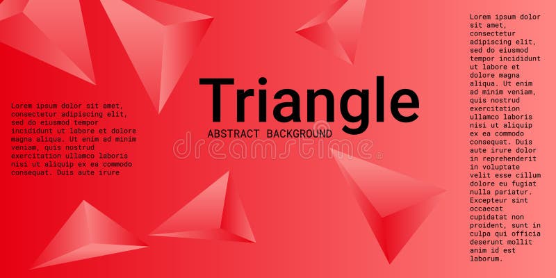 Triangle Background. Abstract Composition of Triangular Pyramids Stock ...