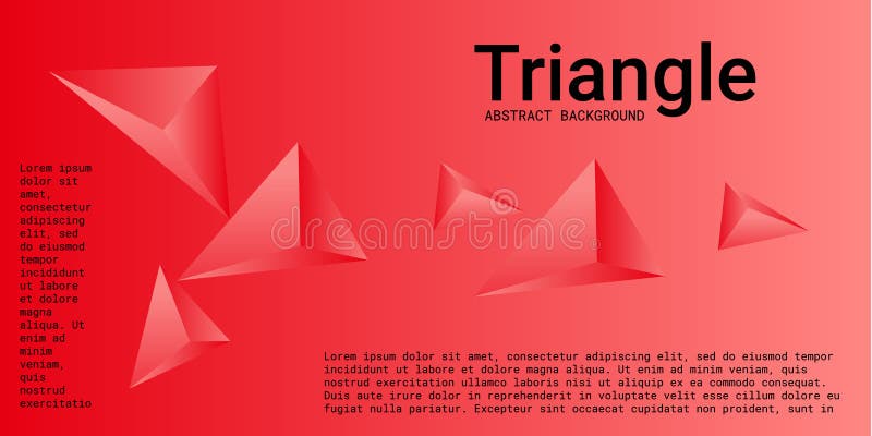 Triangle Background. Abstract Composition of Triangular Pyramids Stock ...