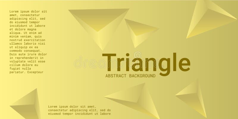 Triangle Background. Abstract Composition of Triangular Pyramids Stock ...