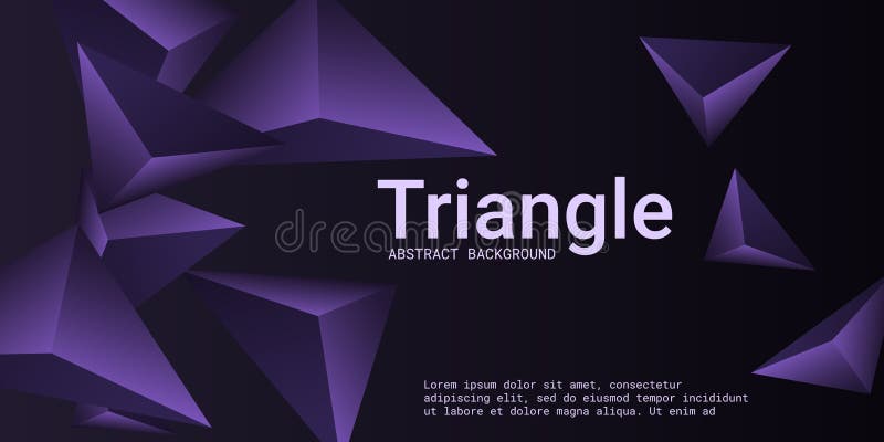 Triangle Background. Abstract Composition of Triangular Pyramids Stock ...