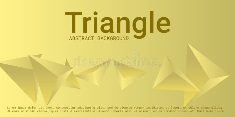 Triangle Background. Abstract Composition of Triangular Pyramids Stock ...