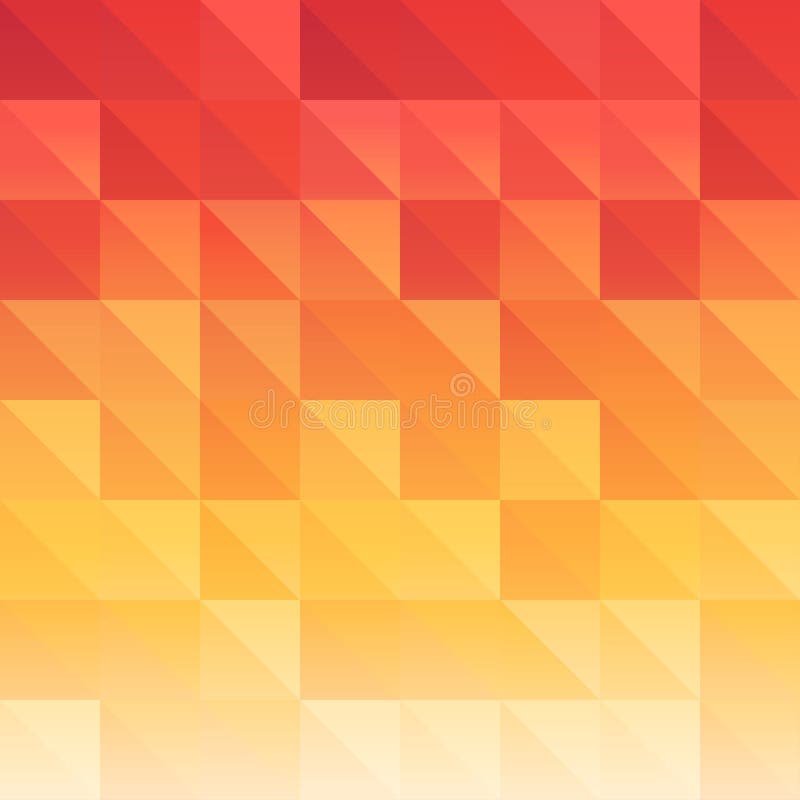 Triangle Background Red Orange Saturated Color. Beautiful Juicy Vector ...