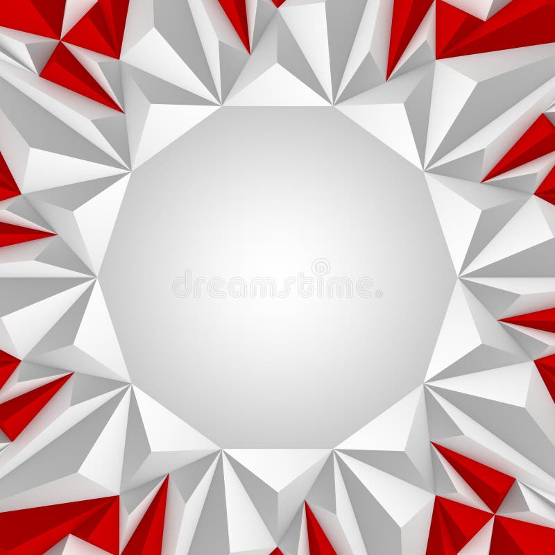 Triangle Background Red and White Stock Illustration - Illustration of ...
