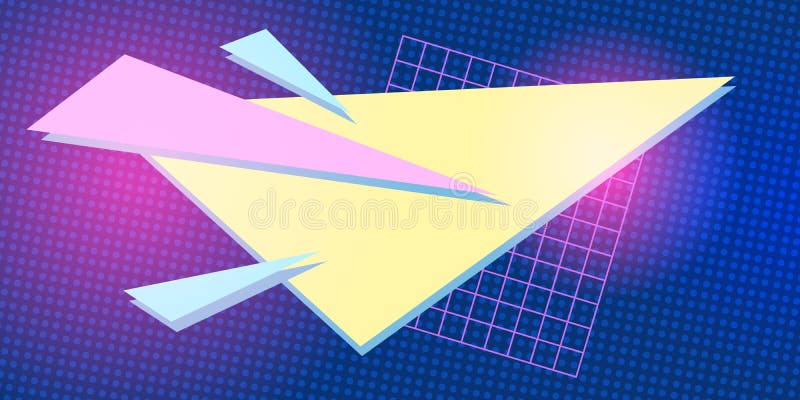 Triangle techno background stock vector. Illustration of layout - 129586769