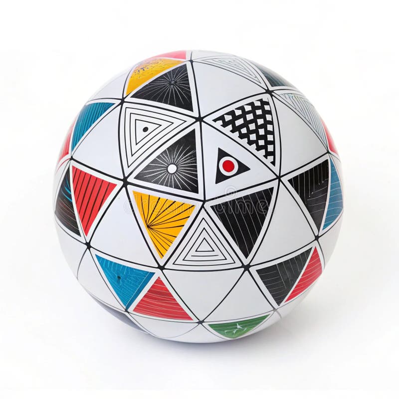 Triangle Ball Abstract Isolated on White Background Stock Illustration ...