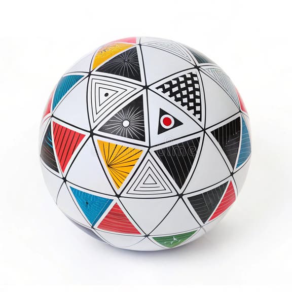 Triangle Ball Abstract Isolated on White Background Stock Illustration ...