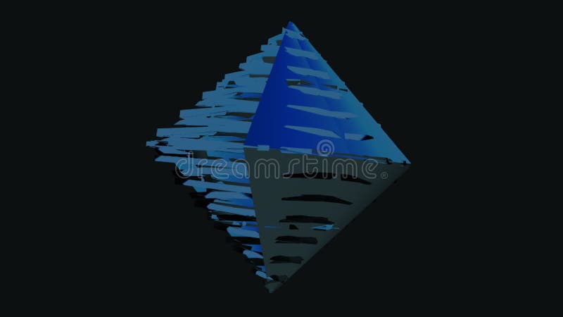 Triangle Blue Metal Vortex Tornado Whirlwind Background Symbol Stock ...