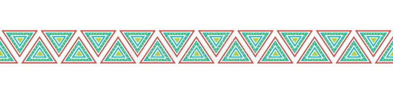 Triangle Border Design. Vector Illustration Decorative Design Stock ...