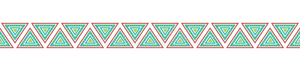 Triangle Border Design. Vector Illustration Decorative Design Stock ...