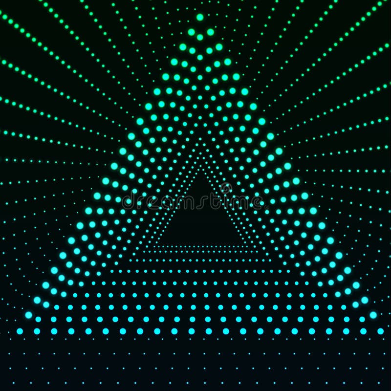 Triangle Border with Light Effects. Vector Illustration for Your ...
