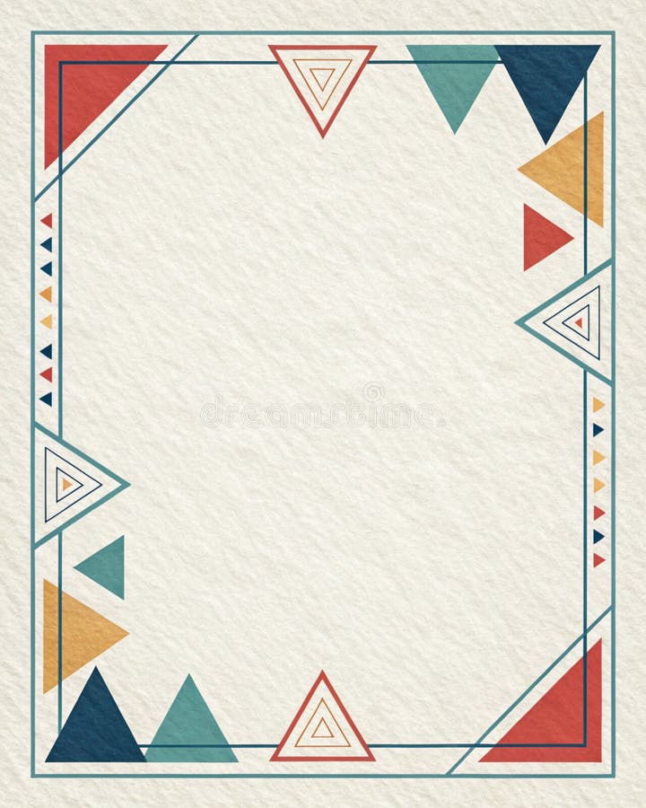 Triangle Border Paper Texture Sharp and Dynamic Stock Illustration ...