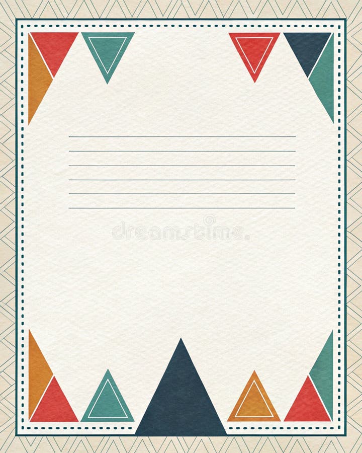 Triangle Border Paper Texture Sharp and Dynamic Stock Illustration ...