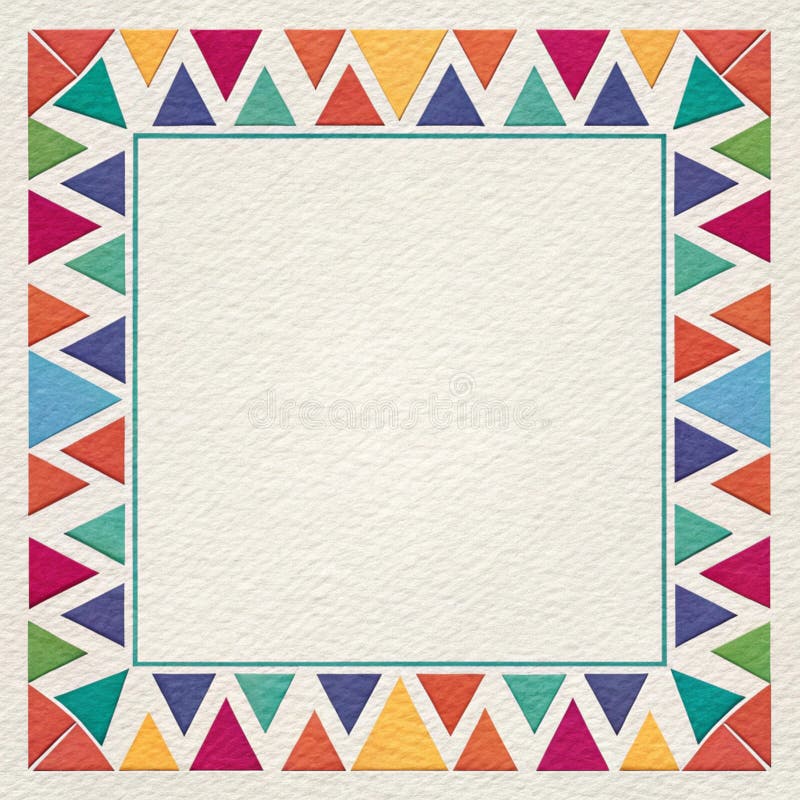 Triangle Border Paper Texture Sharp and Dynamic Stock Illustration ...