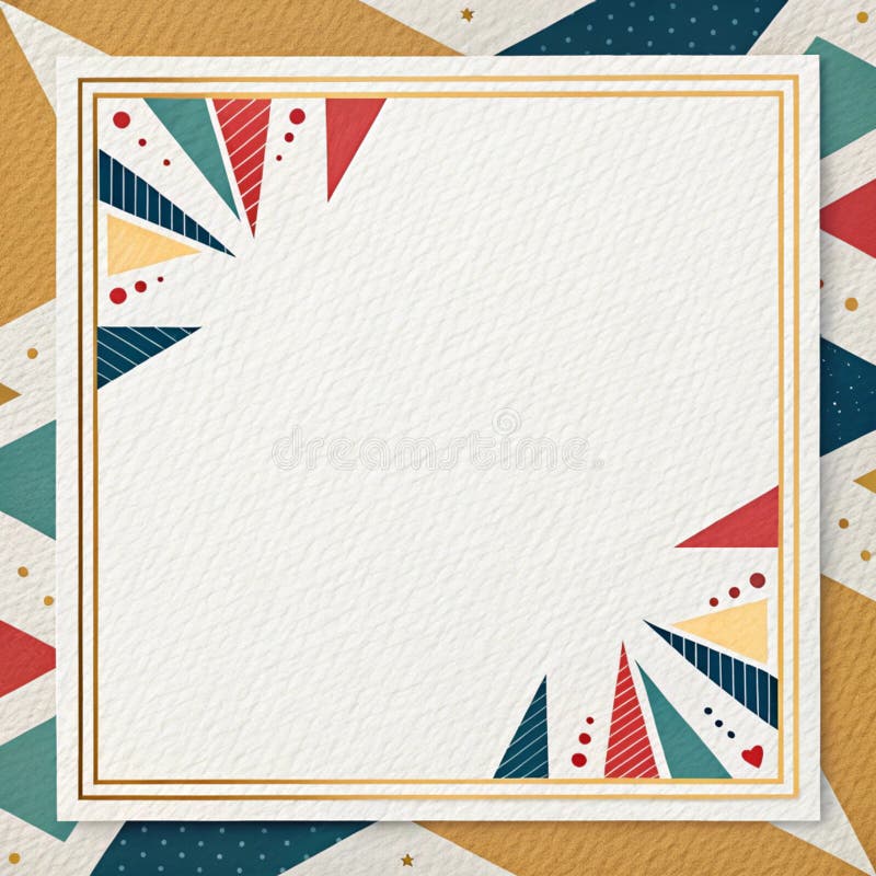 Triangle Border Paper Texture Sharp and Dynamic Stock Illustration ...