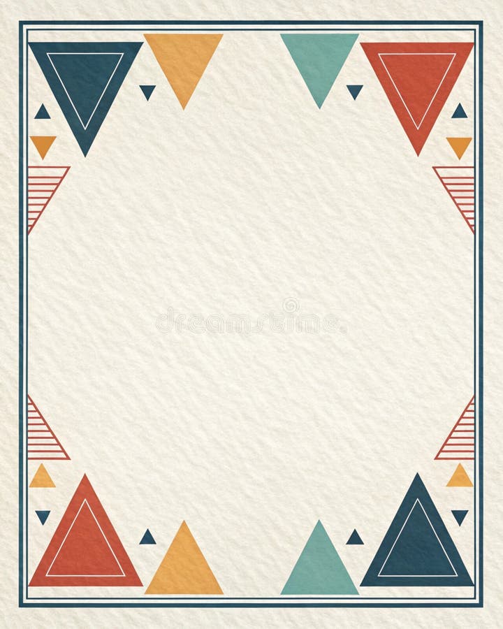 Triangle Border Paper Texture Sharp and Dynamic Stock Illustration ...