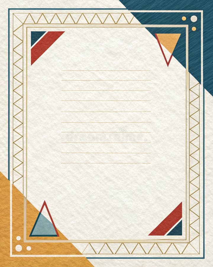 Triangle Border Paper Texture Sharp and Dynamic Stock Illustration ...